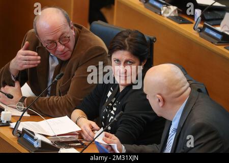 MR's Jean-Paul Wahl and MR's Jacqueline Galant pictured during a ...