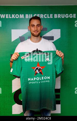 Cercle Brugge new player Marton Eppel pictured in marge of the new year ...