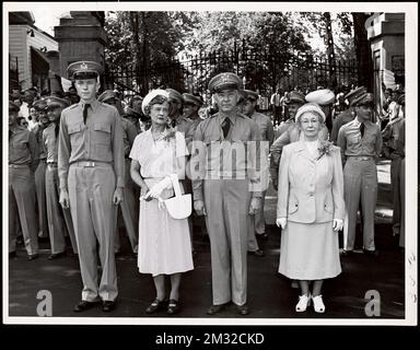 Gen. MacArthur , Ordnance industry, Armories, Military officers, Rites ...