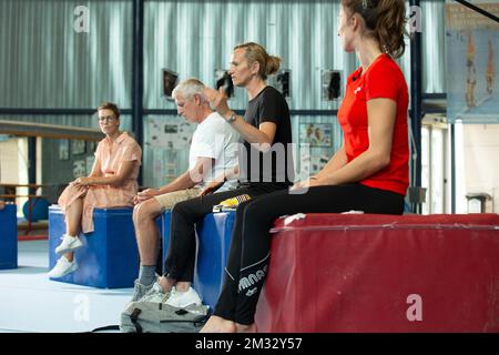 Belgian gymnastic coach Yves kieffer, Belgian gymnastic coach Marjorie ...