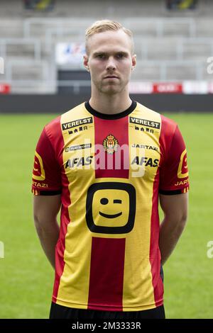 Mechelen's Gustav Engvall poses for photographer at the 2019-2020 ...