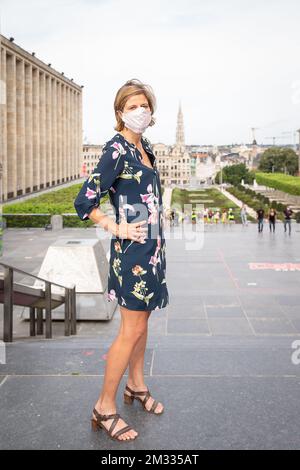 Crisis manager Corona test and trace Brussels Inge Neven pictured ...