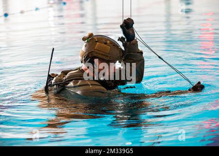 Illustration shows a special force soldier pictured at the military ...