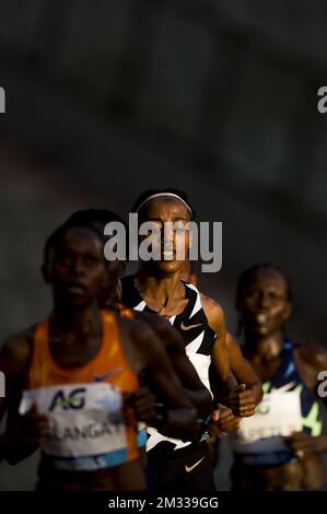 Sifan Hassan during a meeting with Dutch Royals after Summer Olympics ...