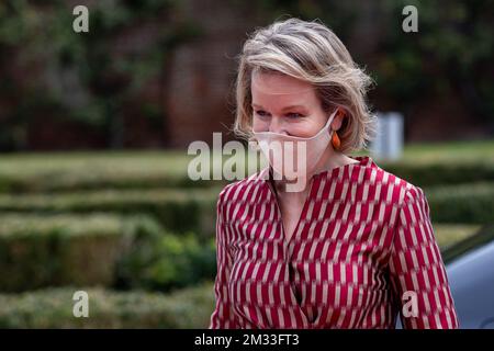 Queen Mathilde visit to Laarne Castle during a regional visit to the ...