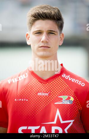 Oostende's Anton Tanghe poses for the photographer at the 2022-2023 ...