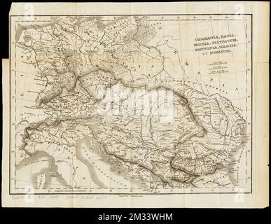 Germania, Dacia, Mœsia, Illyricum, Pannonia, Rhætia, et Noricum. Relief ...