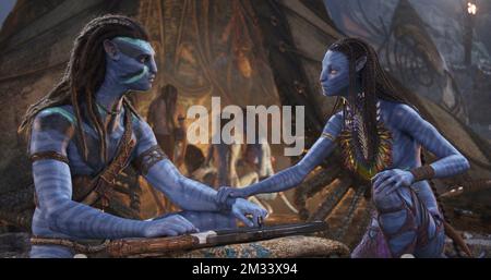 AVATAR: THE WAY OF WATER, (aka AVATAR 2), from left: Jake Sully (voice ...