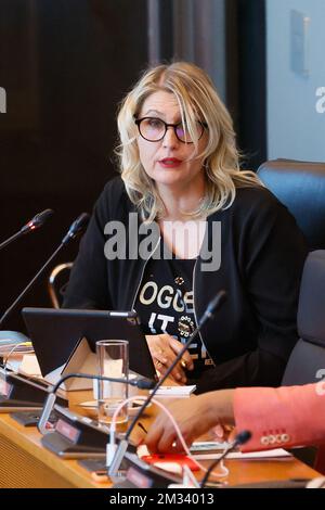 PS Sabine Roberty pictured during a plenary session of the Walloon ...