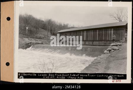Ware River, lower dam, Gilbertville, Hardwick, Mass., 3:15 PM, Mar. 12 ...
