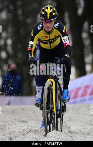 the women's elite race of the Zilvermeercross cyclocross cycling event in Mol, stage 5/7 in the ...