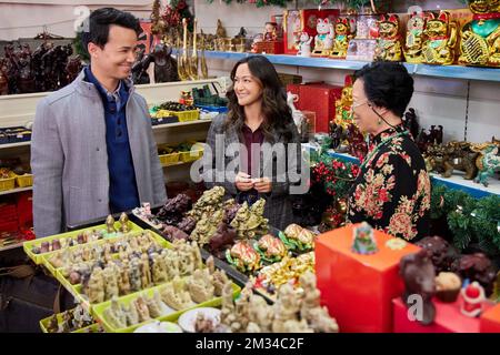 A BIG FAT FAMILY CHRISTMAS, from left: Shannon Chan-Kent, Tia Carrere ...