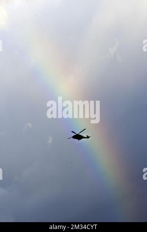 Illustration picture shows the NH90 Helicopter in action during a visit ...