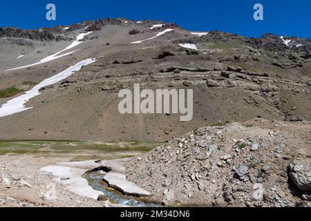 Landscape at Paso Vergara - crossing the border from Chile to Argentina ...