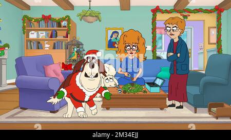 HOUSEBROKEN, from left: Chief (voice: Nat Faxon), Honey (voice: Lisa ...