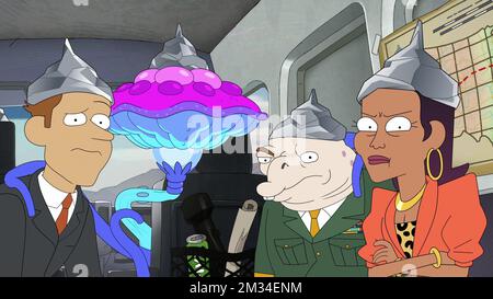 INSIDE JOB, from left: Gigi (voice: Tisha Campbell), Ron Staedtler ...
