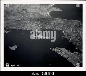 Goat Island, Newport, RI-view from west 3000 ft , Islands. Photographs of the First Naval ...