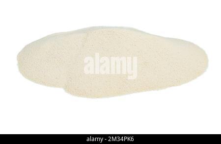 Semolina isolate on white background. Selective focus. Food Stock Photo ...