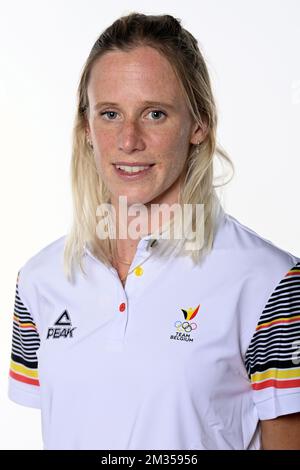 Belgian Imke Vervaet a photoshoot for the Belgian Olympic Committee ...