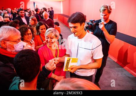 Sp.a chairman Conner Rousseau pictured ahead of a meeting at the Royal ...