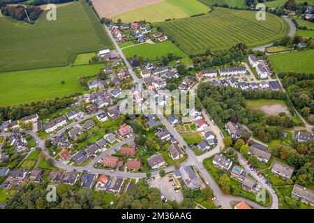 Aerial view, district Zurstraße Waldbauer in Breckerfeld, Sauerland ...
