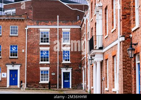 Historic Paradise Square in Sheffield city centre England UK. Georgian ...