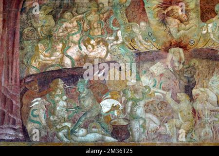 Final Judgment and Hell, fresco, side gallery, Camposanto Monumentale ...