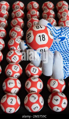 Illustration picture shows Loterie Nationale Loterij at in the De ...