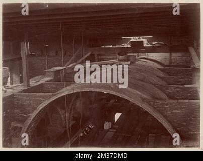 Guastavino tile arches in entrance hall, construction of McKim building ...