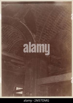 Guastavino tile arches in entrance hall, construction of McKim building ...