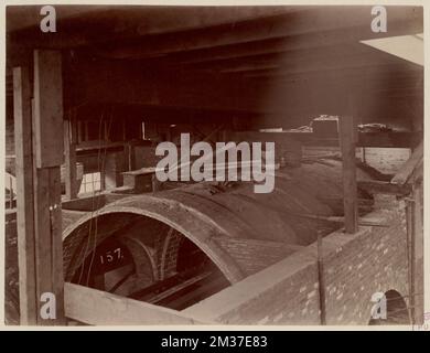 Guastavino tile arches in entrance hall, construction of McKim building ...