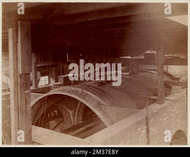 Guastavino tile arches in entrance hall, construction of McKim building ...