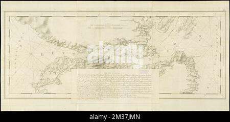 The Gut of Canso : which divides ... cables distance. Chart of the ...