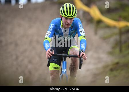 Belgian Kenay De Moyer pictured in action during the U23 men race at ...