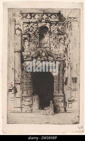 Harfleur , Doors & doorways, Churches. Sir David Young Cameron (1865 ...
