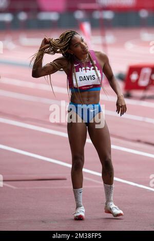 August 03, 2021: Tara Davis of United States after competing in the ...