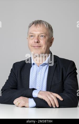 New rector ad interim Jan Danckaert poses for the photographer at the ...