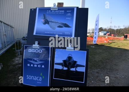 Illustration shows where the future empennages of the F35 will be built ...