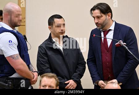 The accused Sandro Hamidovic pictured during the jury constitution ...
