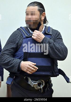The accused Sandro Hamidovic pictured during the jury constitution ...