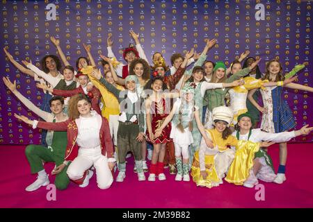 The cast of Ketnet Musical pictured at the 'Gala van de Gouden K's ...