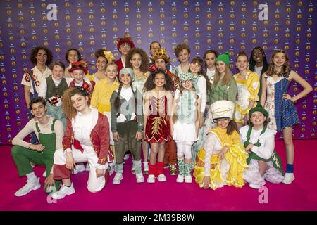 The cast of Ketnet Musical pictured at the 'Gala van de Gouden K's ...