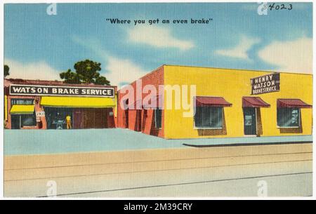Henry Watson Brake Service, 'where you get an even brake' , Automobile ...