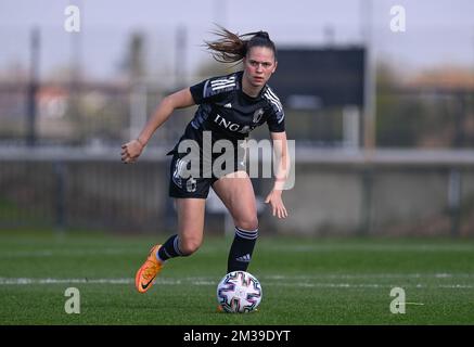 Belgium's Jill Janssens pictured in action during a training session of ...