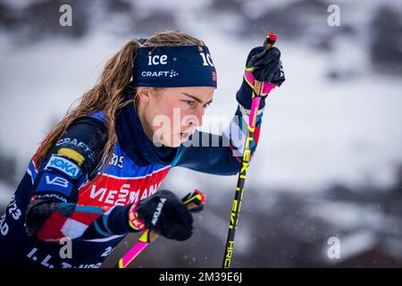 Ingrid Landmark Tandrevold of Norway at a training session before the ...