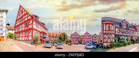 Old city of Schlitz, Hessen, Germany Stock Photo - Alamy