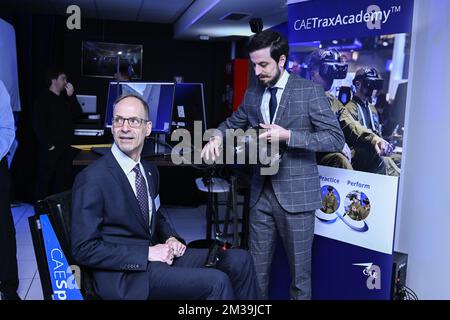 Ambassador of Canada to Belgium Alain Gendron pictured during a visit ...