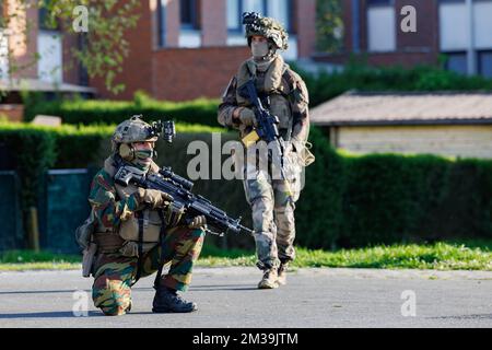 Illustration picture shows a military excercice called Nemesis ...