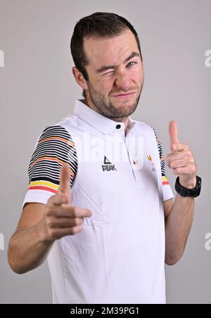 Angelo Vandecasteele poses for the photographer at a photoshoot for the ...