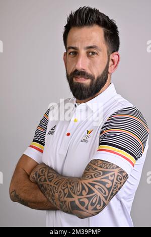 coach Vassilis Ghikas poses for the photographer at a photoshoot for ...